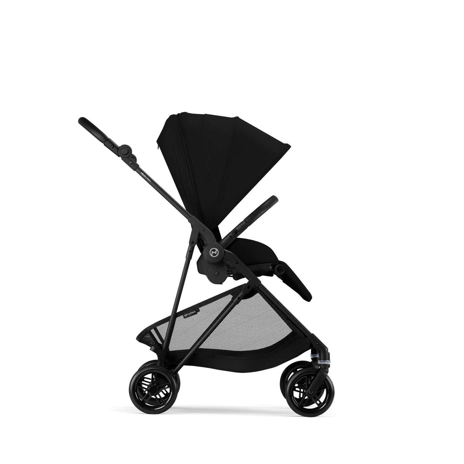 Прогулочная коляска Cybex Melio Carbon Magic Black легкая, реверсивный ...